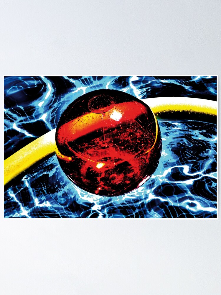 "Red - blue - yellow - colors in the pool" Poster by Vectorbrusher ...