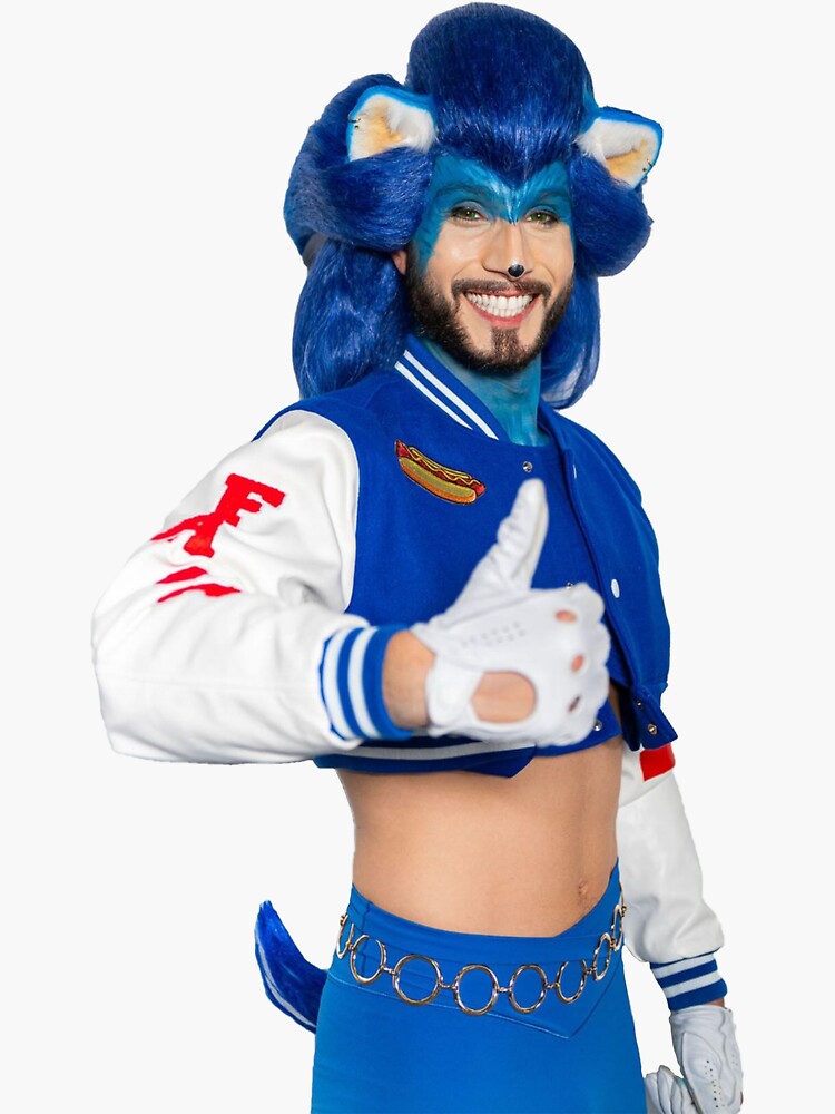 "bbno$ sonic" Sticker for Sale by GingeSwagTia | Redbubble