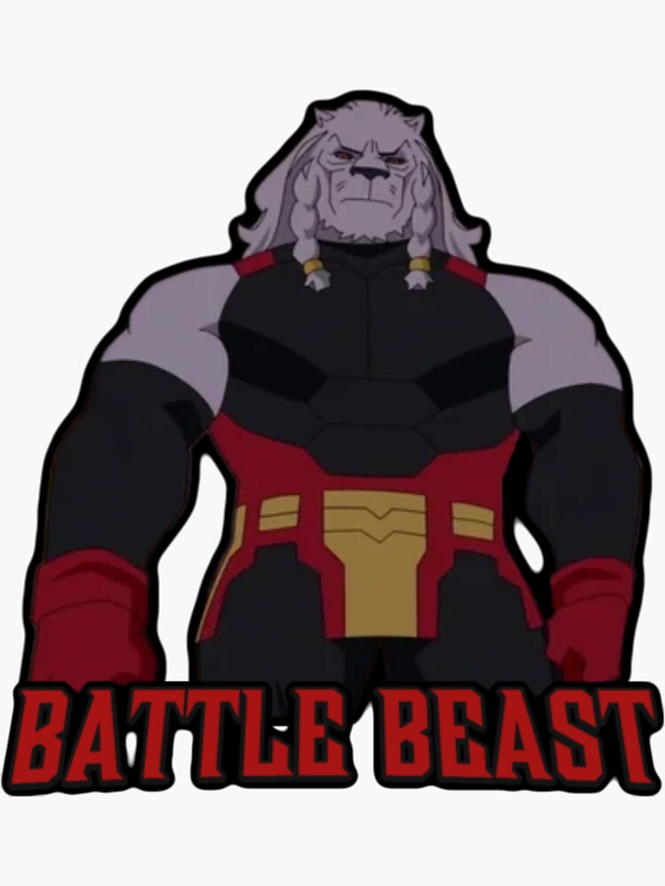"Battle Beast Invincible Sticker" Sticker for Sale by ExplodingGold ...