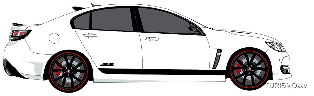 "Holden Commodore SSV Redline Side shot" by Stefan Lovatt | Redbubble