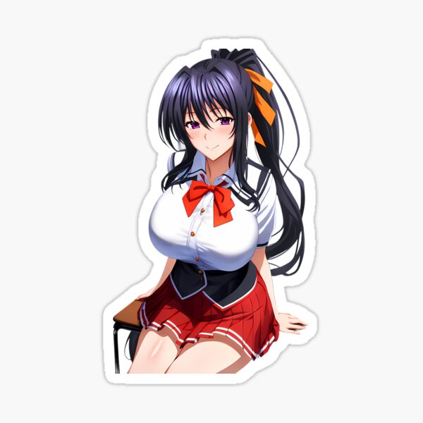 "High School DxD - Akeno Himejima" Sticker for Sale by classiclothtee ...