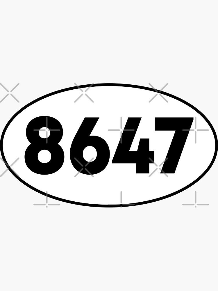 "8647 Subtle Anti Trump Oval" Sticker for Sale by PixVib | Redbubble