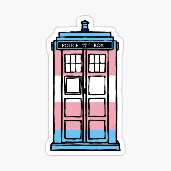 "LGBTQ Tardis" Sticker for Sale by mrdavidhowell | Redbubble