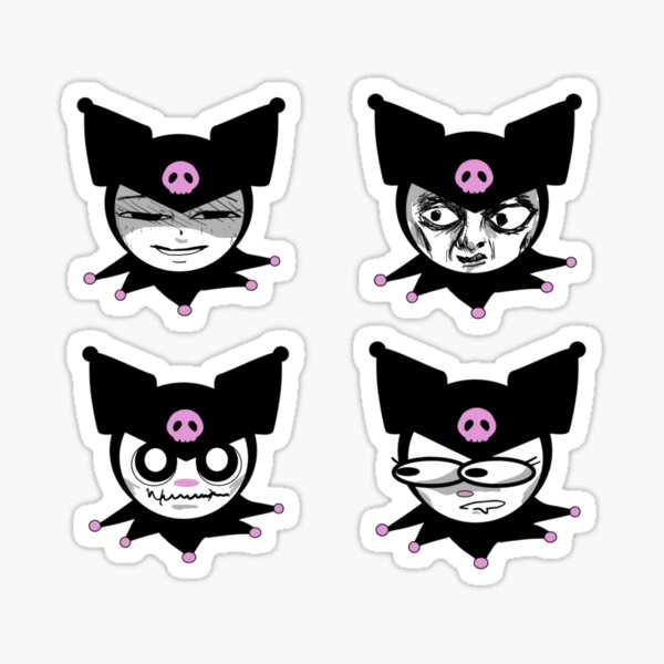 "Sanrio Kuromi Peculiar Expressions Sticker Set 1" Sticker for Sale by ...