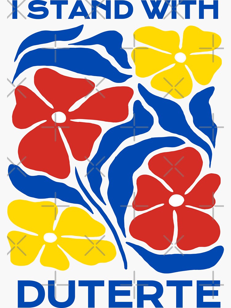 "I Stand With Duterte, Free Duterte, Rodrigo Duterte, Duterte Flower ...