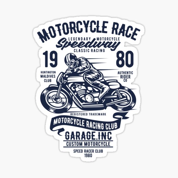 "MOTORCYCLE SPEEDWAY" Sticker for Sale by Super3 | Redbubble