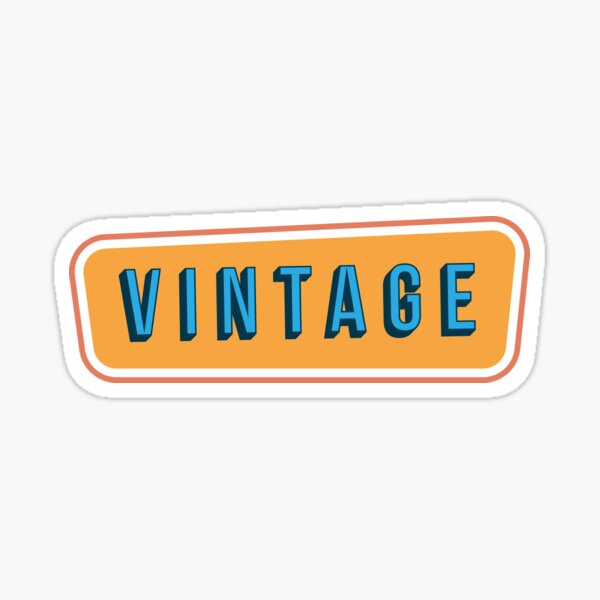 "Vintage Text | Vintage Designs" Sticker for Sale by Teodor-T | Redbubble