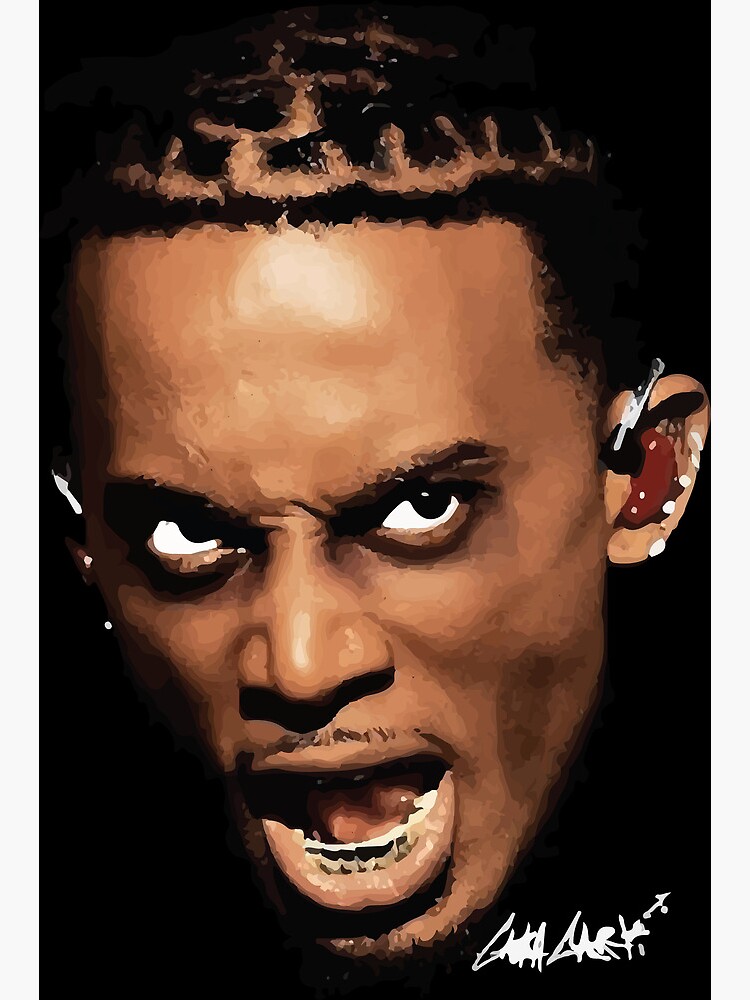 "Playboi Carti Screaming Illustration " Art Print for Sale by ...