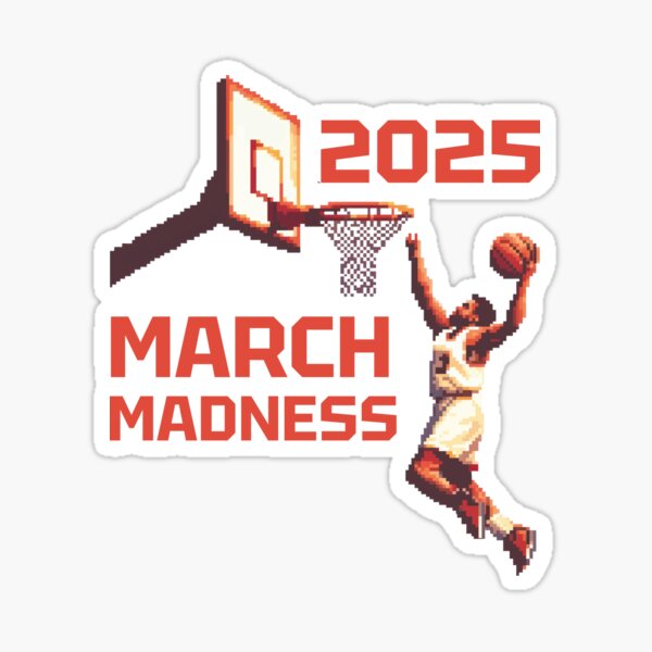"Retro 8-Bit Basketball Tournament 2025 | Gamer March Hoops Design ...