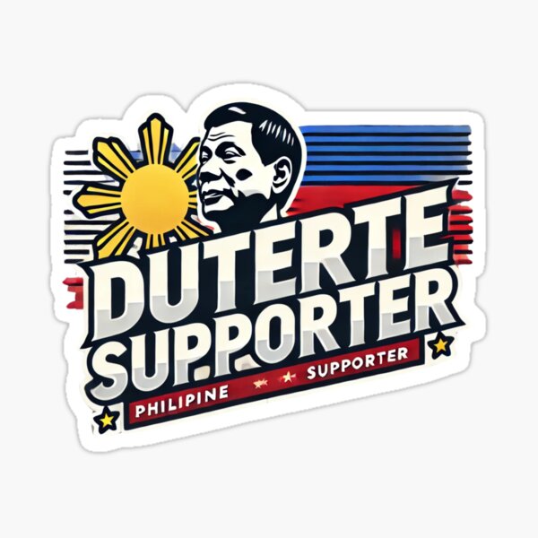 "duterte supporter philiphine" Sticker for Sale by imagifeel | Redbubble
