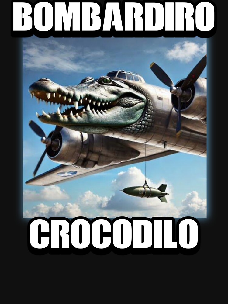 "Bombardiro Crocodilo Crocodile Plane Bomber. Tralalero Tralala Meme ...