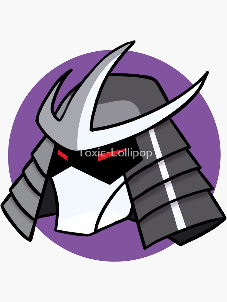 "TMNT Shredder" Sticker for Sale by Toxic-Lollipop | Redbubble