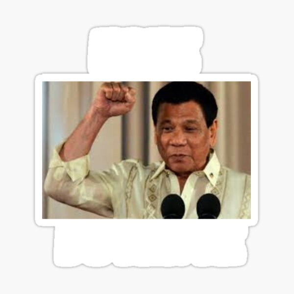 "FREE DUTERTE - Bold Filipino Pride Design" Sticker for Sale by ...