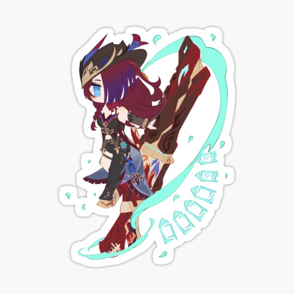 "Cute Genshin Impact Chasca" Sticker for Sale by Somnus09 | Redbubble