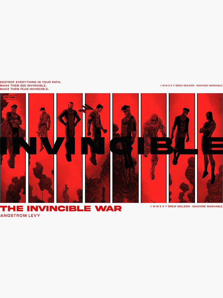 "Invincible War Angstrom Levy Alternate Marks" Sticker for Sale by ...