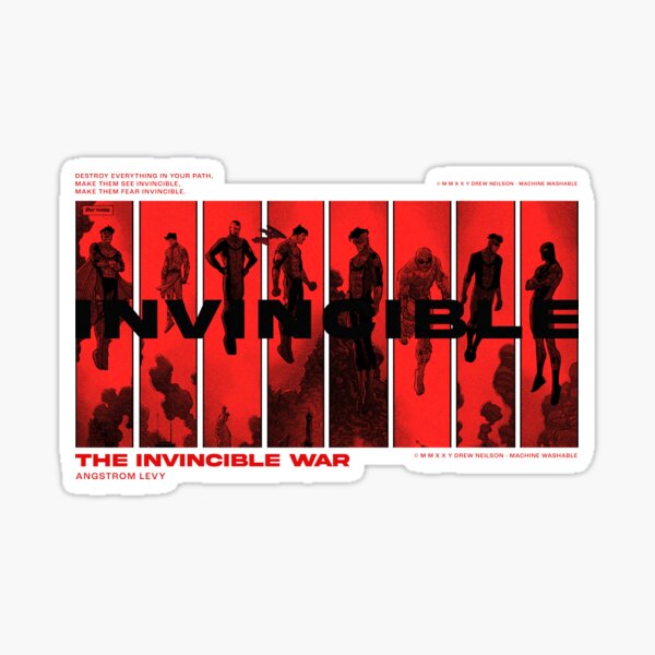 "Invincible War Angstrom Levy Alternate Marks" Sticker for Sale by ...
