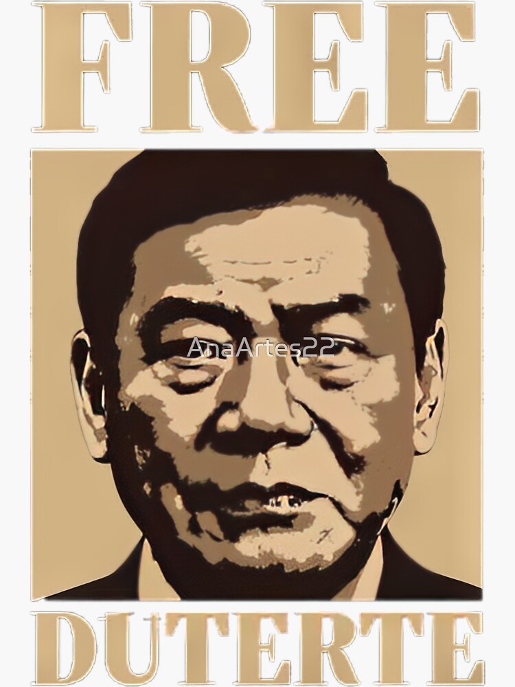 "Free Duterte Supporter President Rodrigo Digong Philippines" Sticker ...