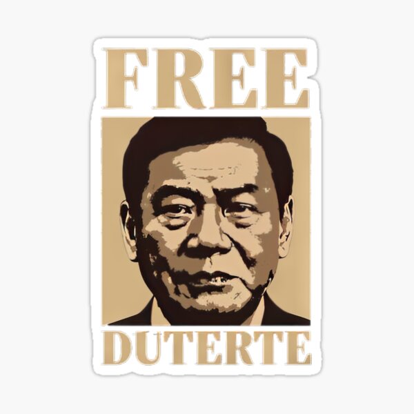 "Free Duterte Supporter President Rodrigo Digong Philippines" Sticker ...
