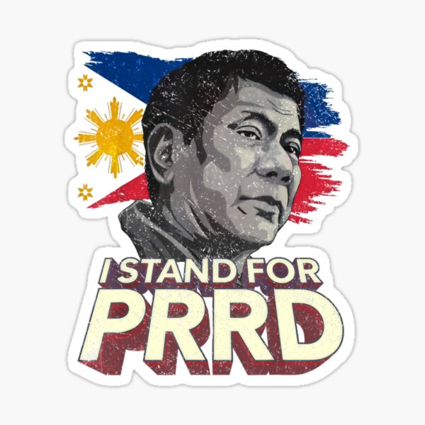 "I Stand For Prrd Supporter Digong Duterte Philippine Du30" Sticker for ...