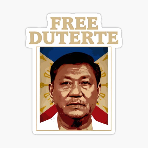 "Free-duterte" Sticker for Sale by AnaArtes22 | Redbubble
