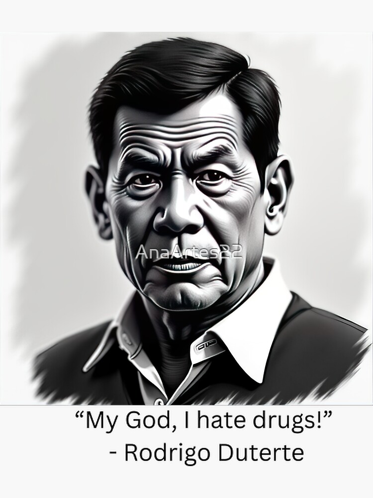 "Free Duterte Supporter President Rodrigo Digong Duterte" Sticker for ...