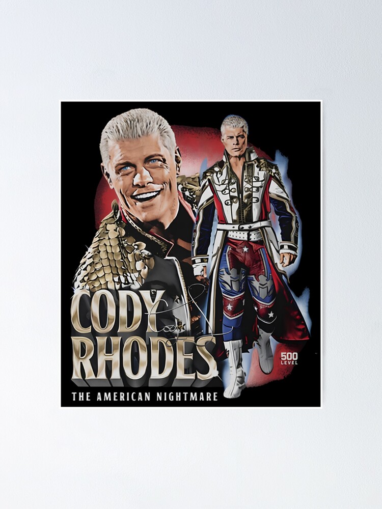 "cody rhodes american nightmare" Poster for Sale by RobertSportwear ...
