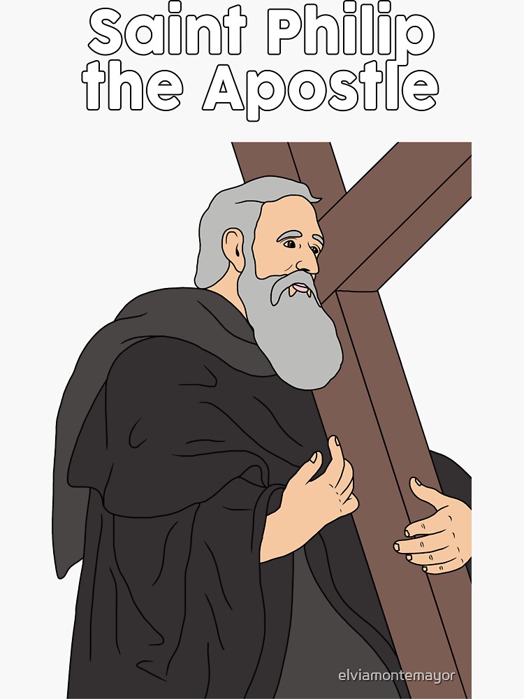 "Saint Philip the Apostle" Sticker for Sale by elviamontemayor | Redbubble