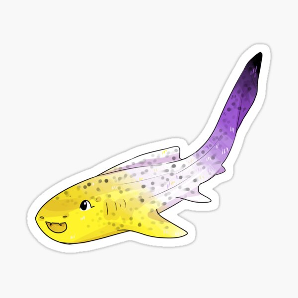 "Nonbinary pride shark" Sticker for Sale by Beatrees | Redbubble