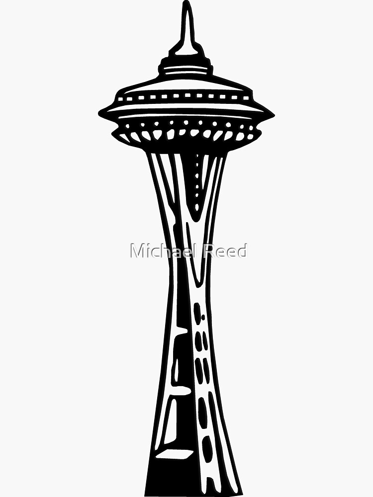 "Seattle, Washington's Space Needle" Sticker for Sale by gorff | Redbubble