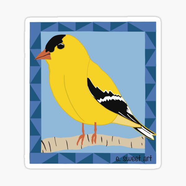 "Goldfinch" Sticker for Sale by ESweetArt | Redbubble