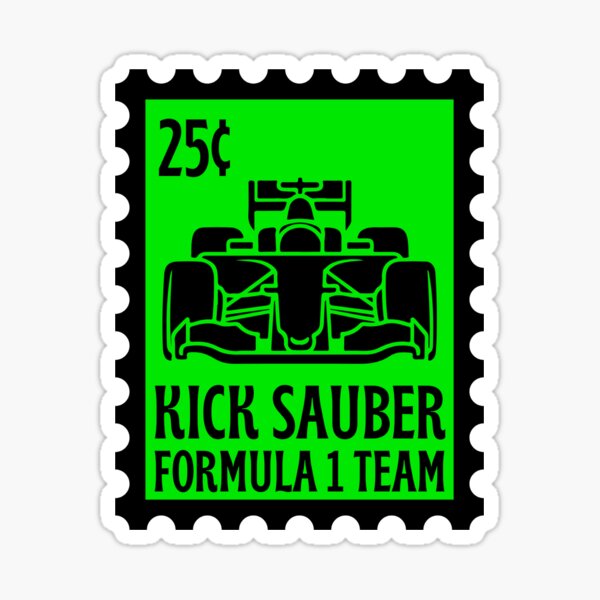 "Stake F1 Team Kick Sauber Stamp " Sticker for Sale by brid8et | Redbubble