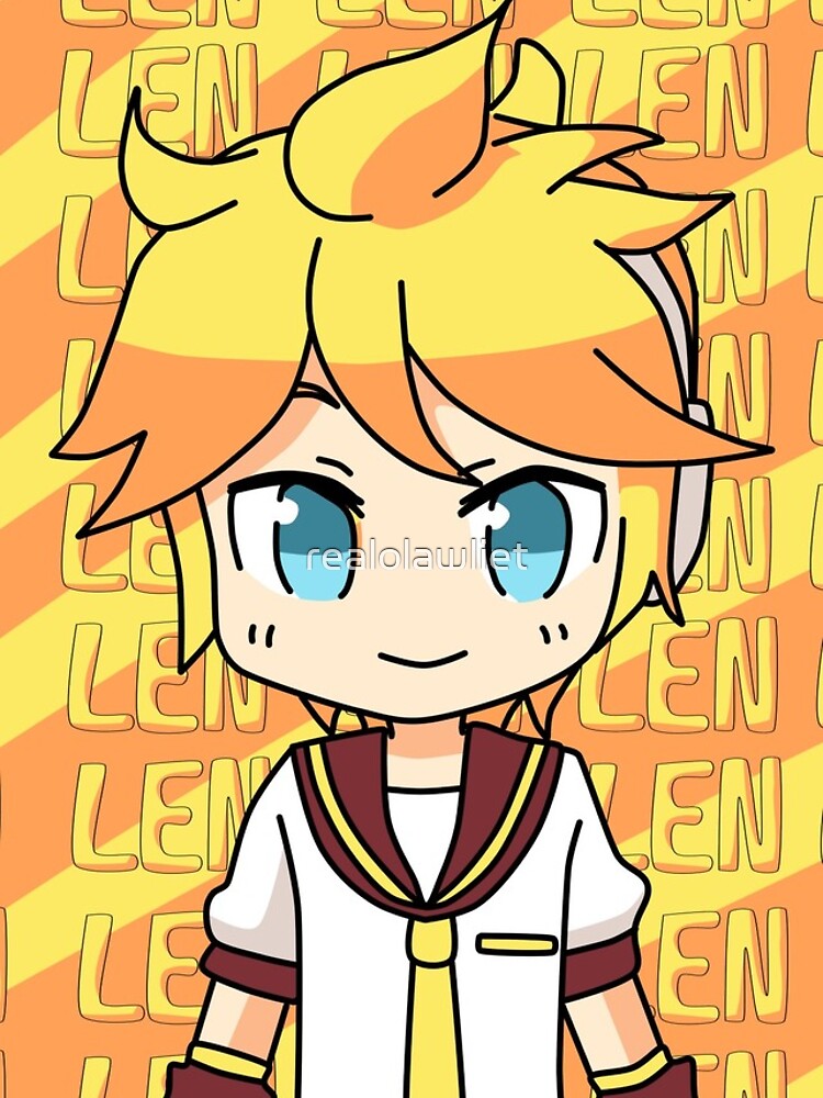 "Len Kagamine - Chibi - "Len" Background" iPhone Case for Sale by ...