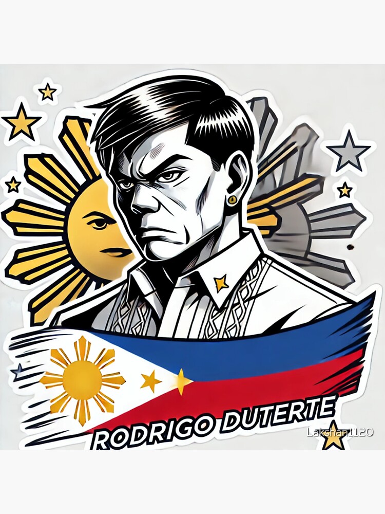 "Anime-Style Duterte Sticker – Philippine Pride Design" Sticker for ...