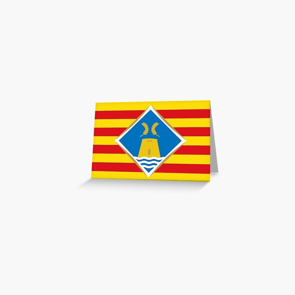 "Flag of Formentera, (Baleares)" Greeting Card for Sale by PZAndrews ...