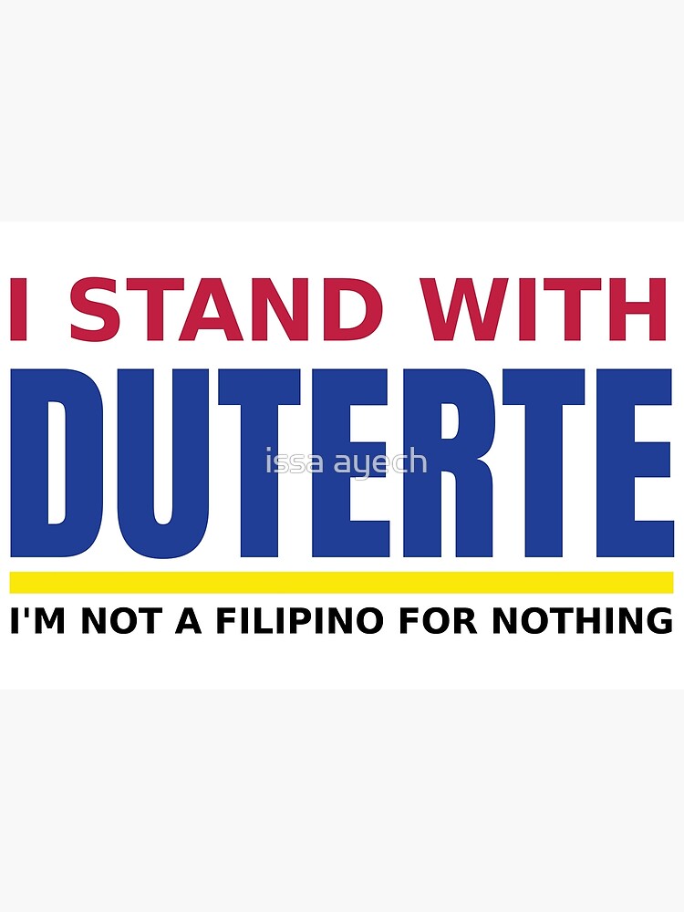 "rodrigo duterte" Poster for Sale by issa ayech | Redbubble