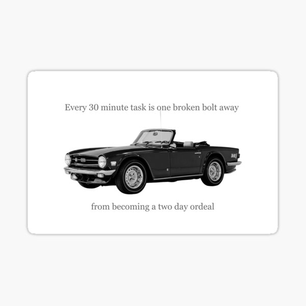 "Triumph TR6" Sticker for Sale by DadWorld | Redbubble