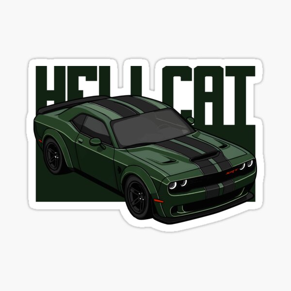 "Hellcat" Sticker for Sale by Quoteez | Redbubble