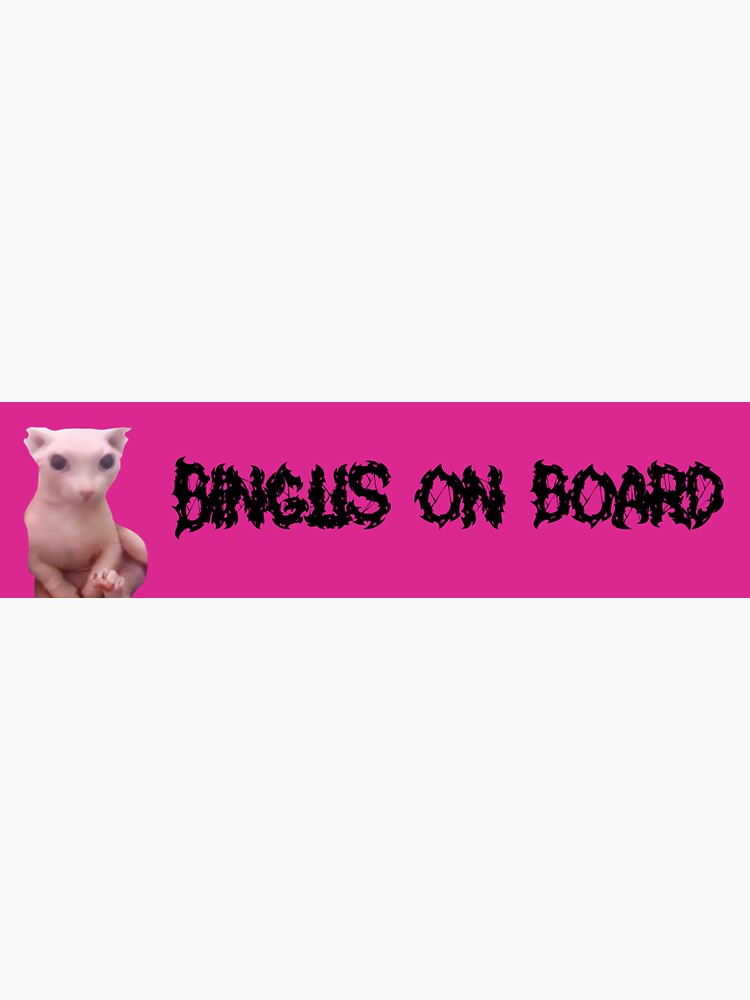 "Bingus On Board Meme" Sticker for Sale by UmbraApparel | Redbubble