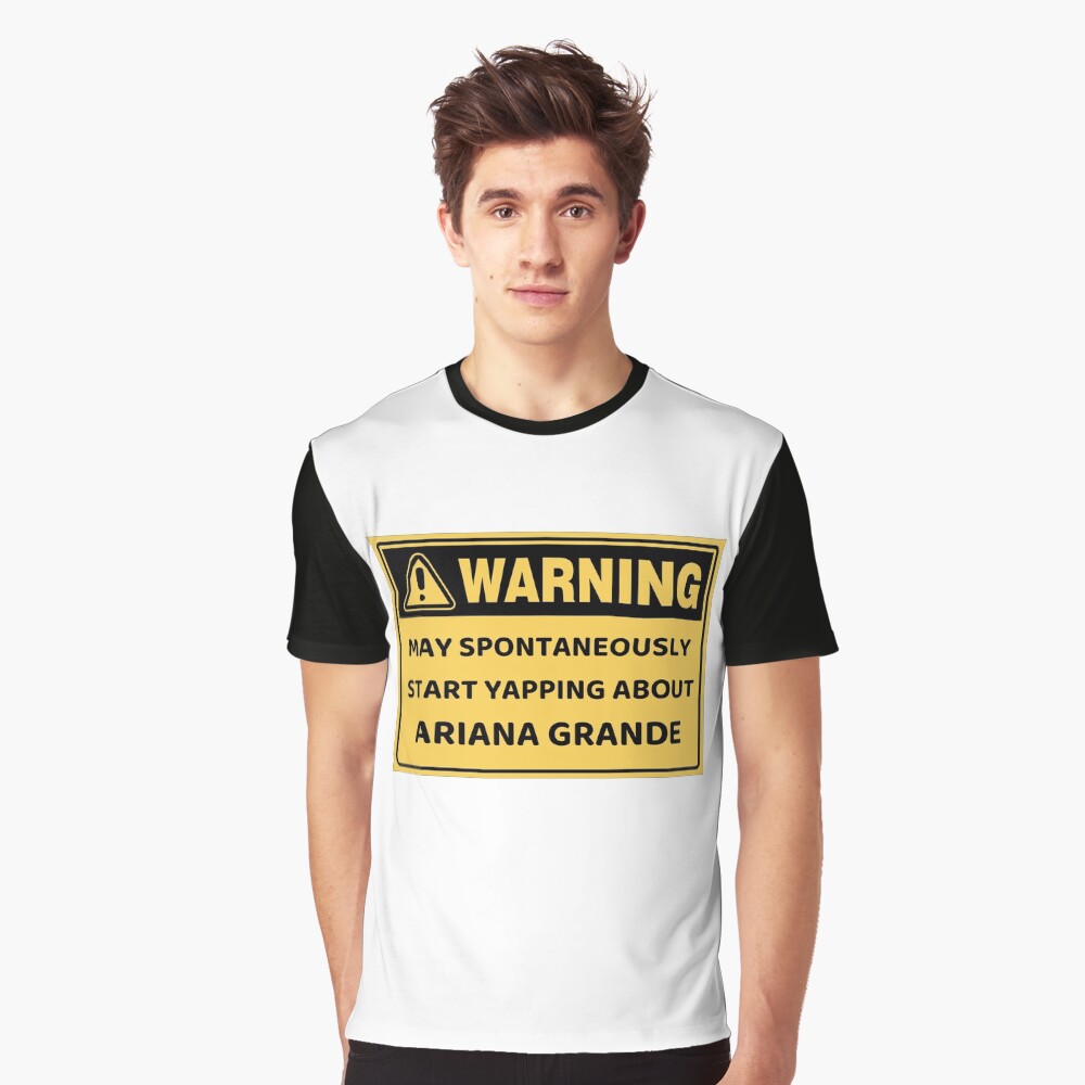 "Yapping Warning Ariana Grande" Sticker for Sale by Parzival034 | Redbubble