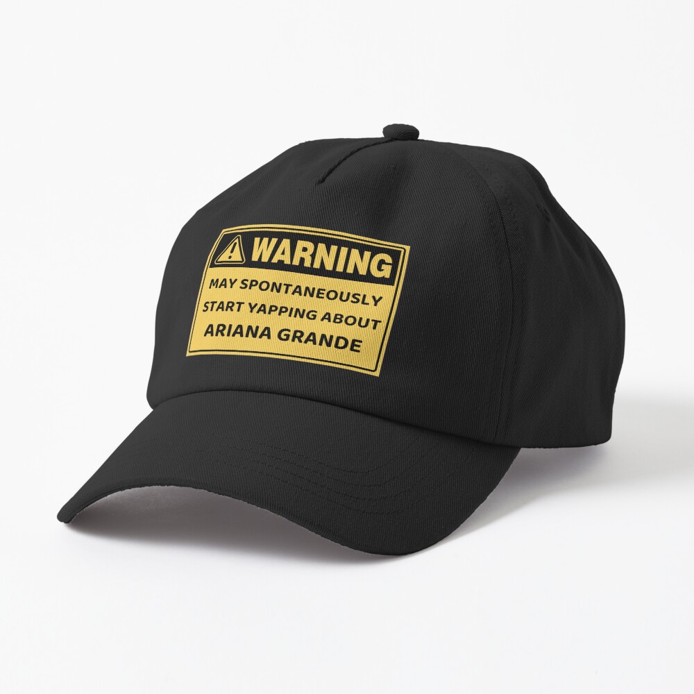 "Yapping Warning Ariana Grande" Sticker for Sale by Parzival034 | Redbubble