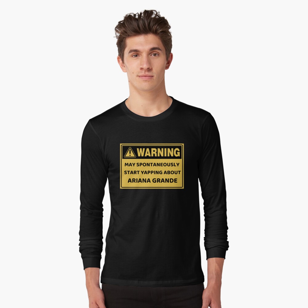 "Yapping Warning Ariana Grande" Sticker for Sale by Parzival034 | Redbubble