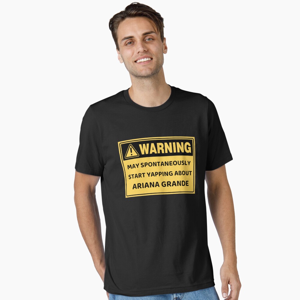 "Yapping Warning Ariana Grande" Sticker for Sale by Parzival034 | Redbubble