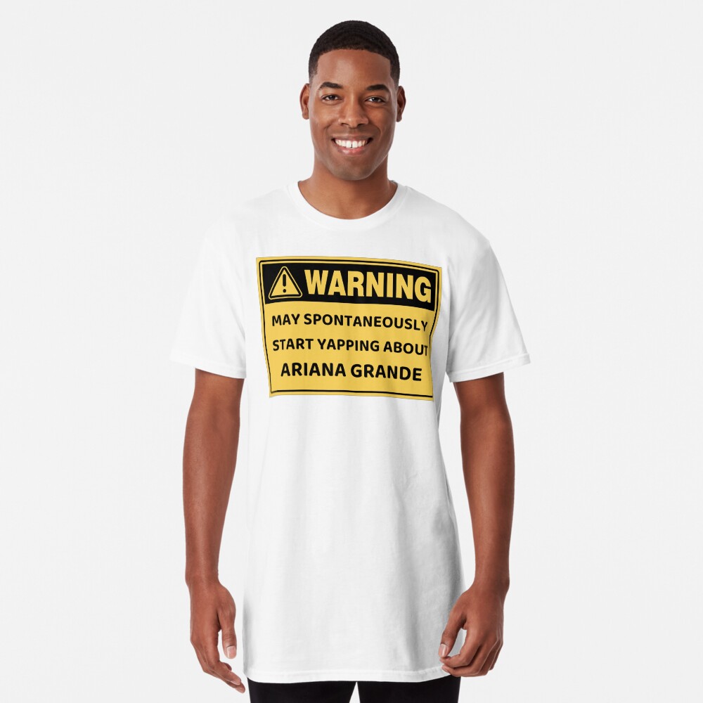 "Yapping Warning Ariana Grande" Sticker for Sale by Parzival034 | Redbubble