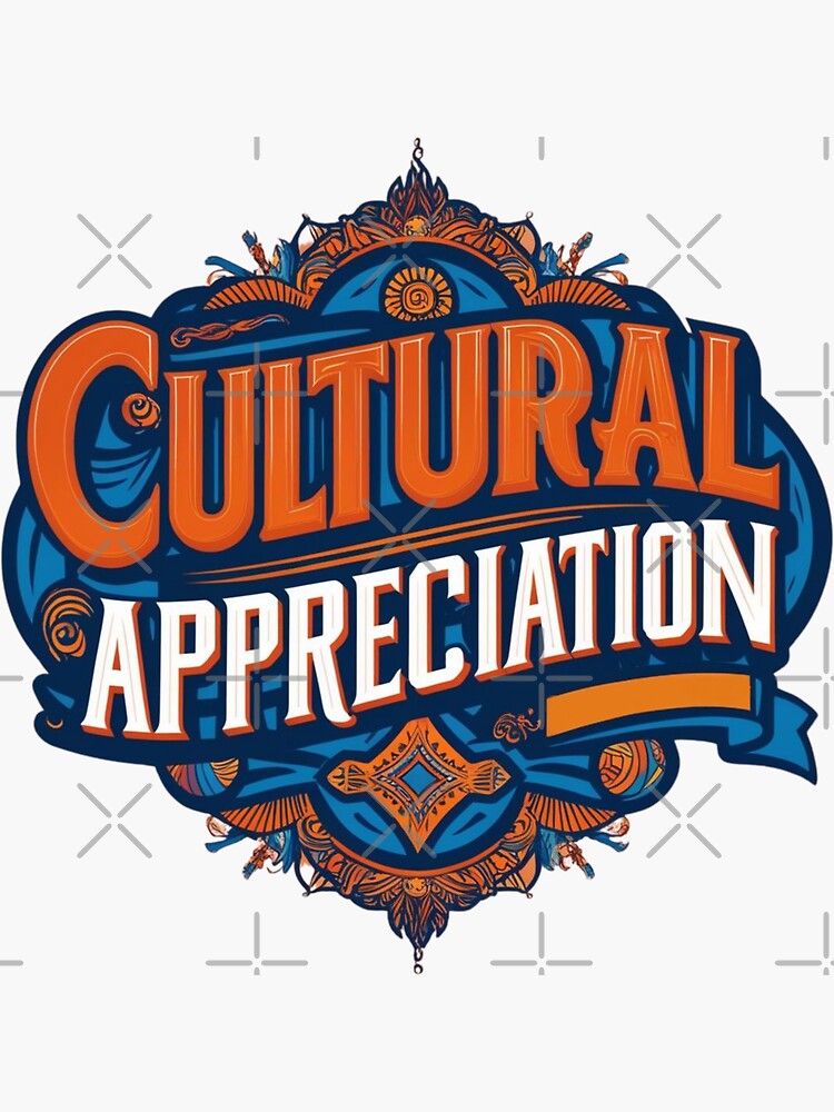 "Cultural Appreciation – Diversity & Inclusion Typography" Sticker for ...