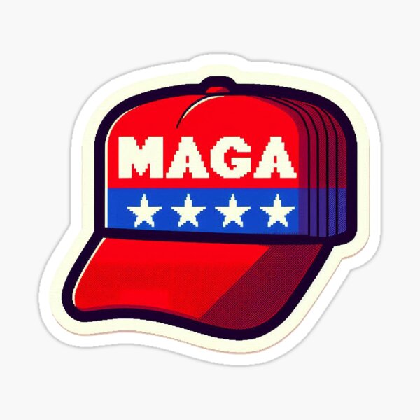 "MAGA Hat " Sticker for Sale by ParvaProject | Redbubble