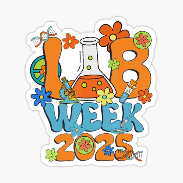 "Retro Lab Week 2025 Lab Medical Science Laboratory" Sticker for Sale ...
