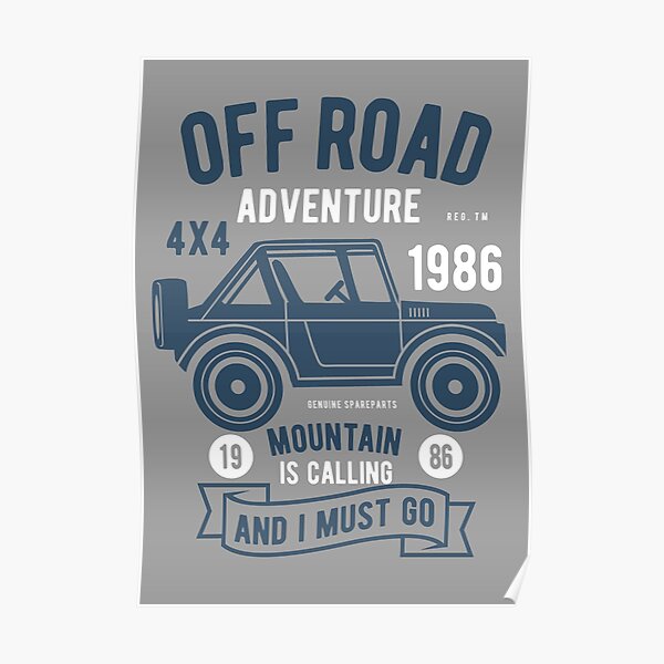 "4x4 OFF ROAD" Poster for Sale by Super3 | Redbubble