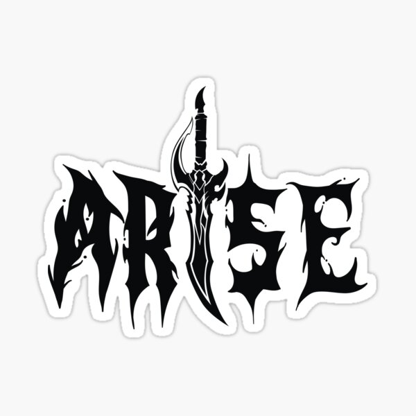 "ARISE! #005" Sticker for Sale by Randie-Bombom | Redbubble