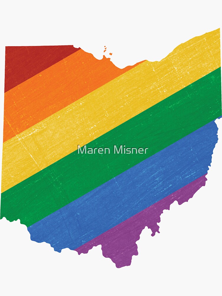 "Ohio Pride" Sticker by marenmisner | Redbubble