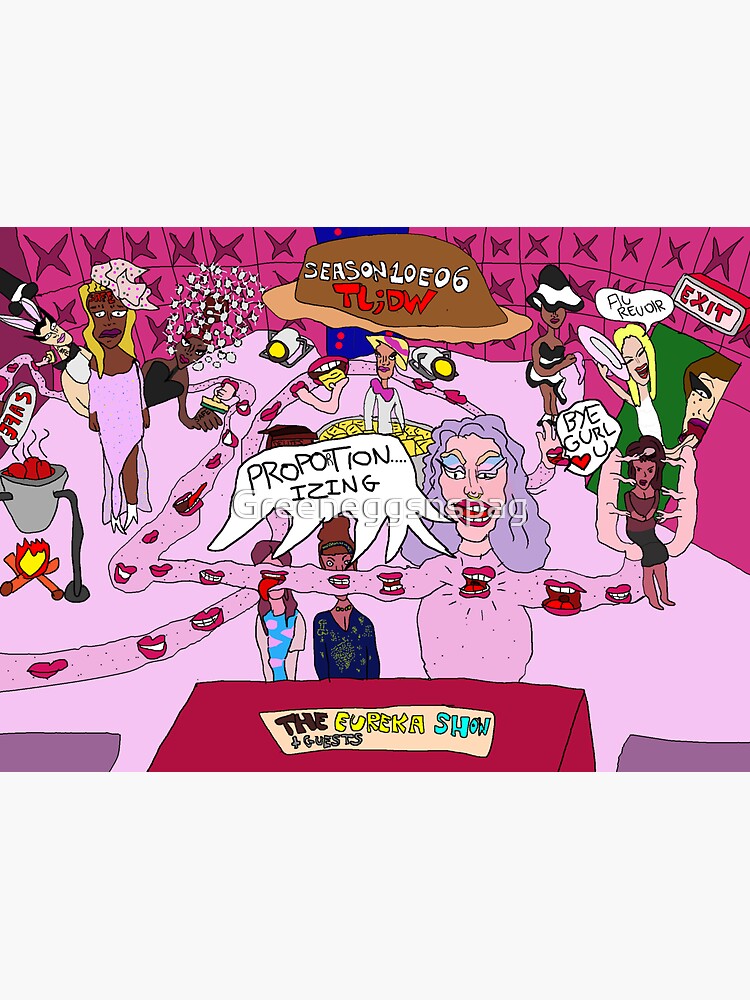 "RPDR - The Eureka Show" Sticker for Sale by Greeneggsnspag | Redbubble